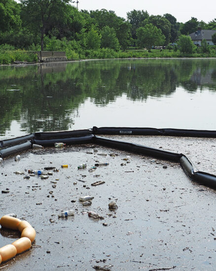 Lake Hiawatha Trash Boom Capture - Freshwater Society